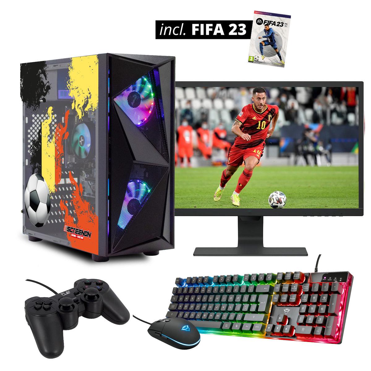 ScreenON - FIFA 23 Gaming PC Set + gratis FIFA 23 game cadeau – België