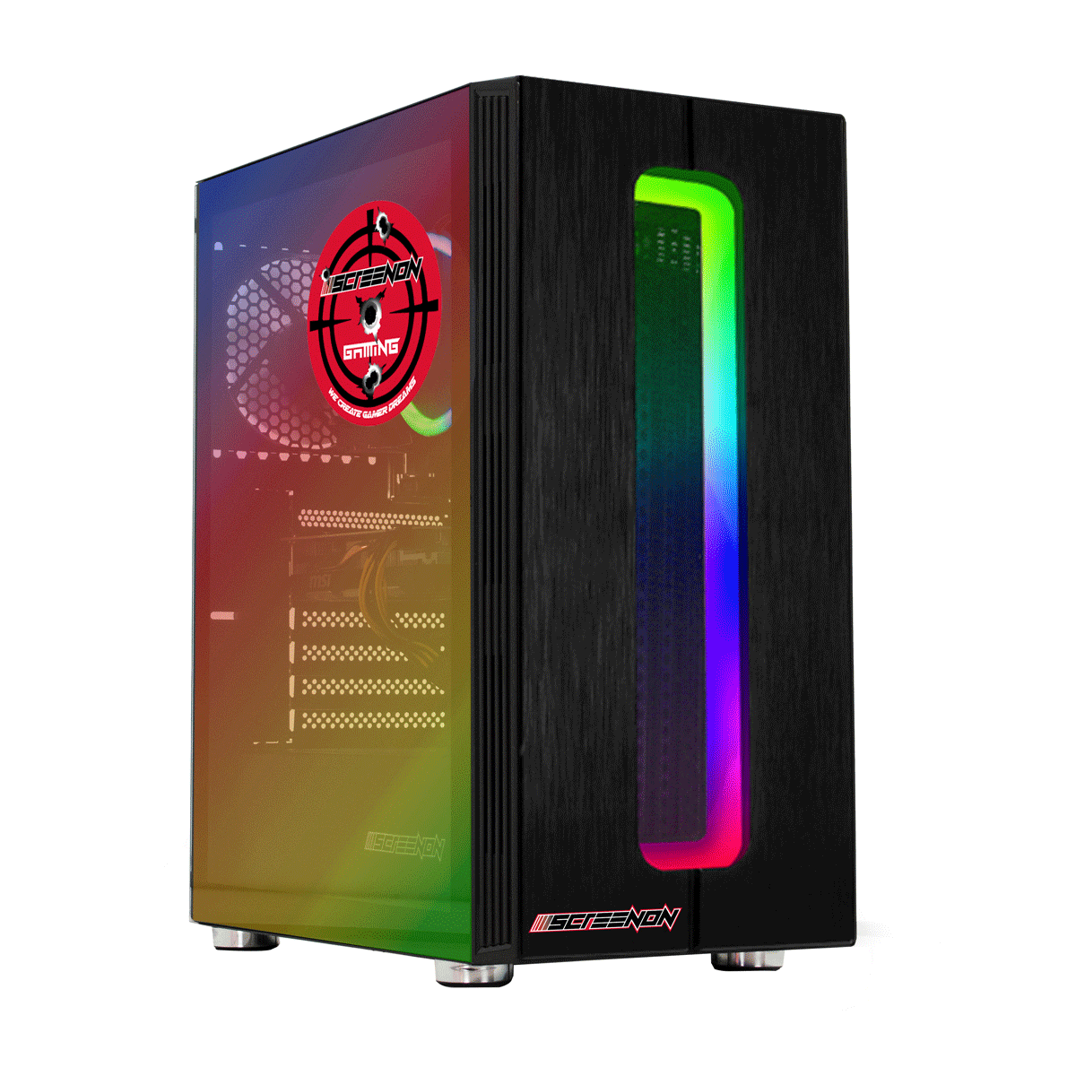 ScreenON - Game Computer / Gaming PC - Ryzen 3 - 512GB SSD - 16GB RAM