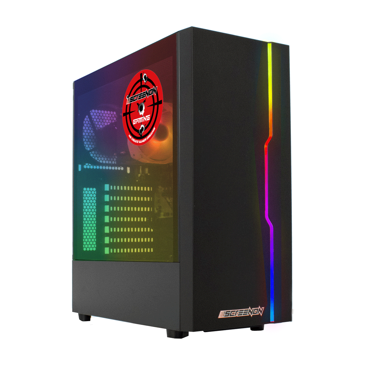 ScreenON - Game Computer / Gaming PC - Ryzen 5 - 1TB M.2 SSD - 16GB RA