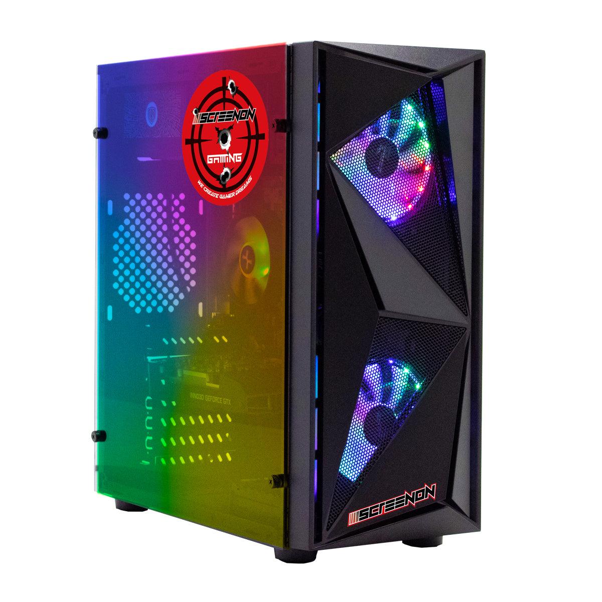 ScreenON - Game Computer / Gaming PC - Ryzen 5 - 500GB M.2 SSD - 16GB