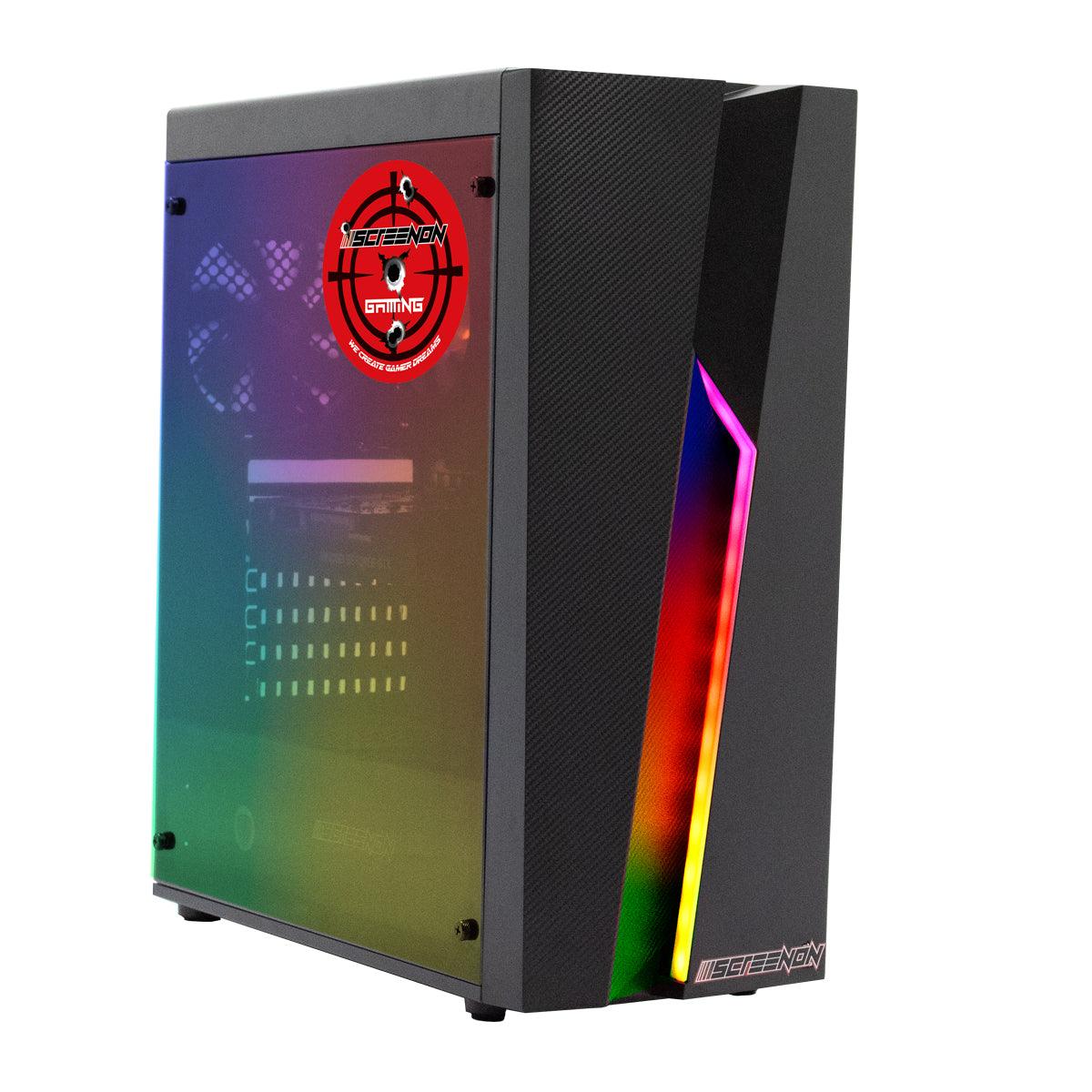ScreenON - Game Computer / Gaming PC - Ryzen 5 - 500GB M.2 SSD - 16GB