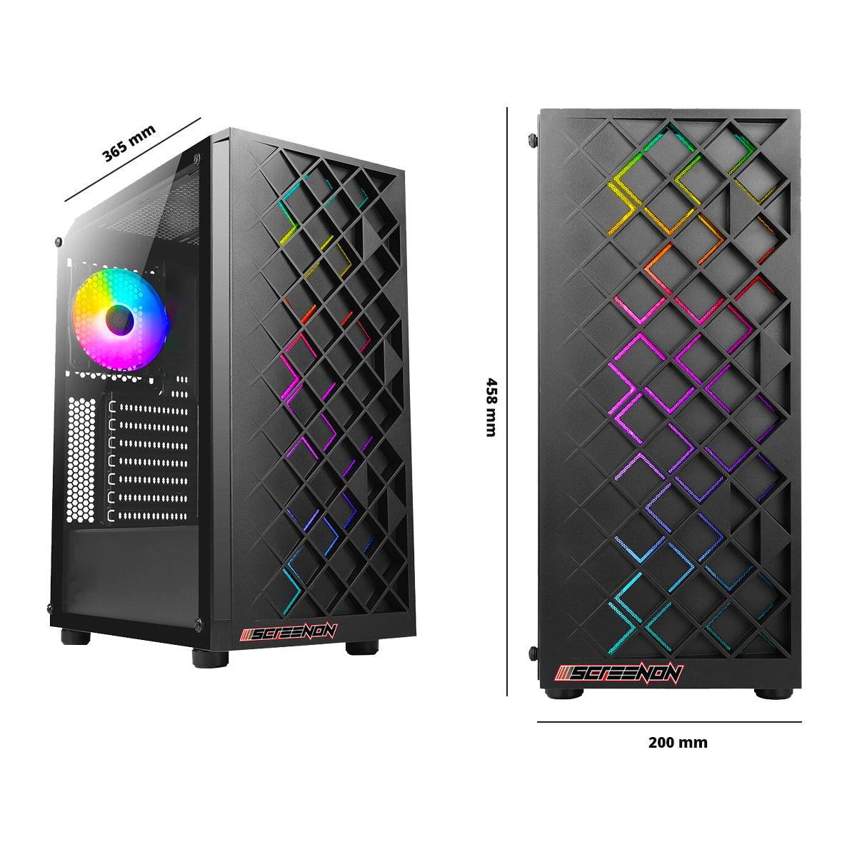 ScreenON - Game Computer / Gaming PC - Ryzen 5 - 512GB SSD - 16GB RAM
